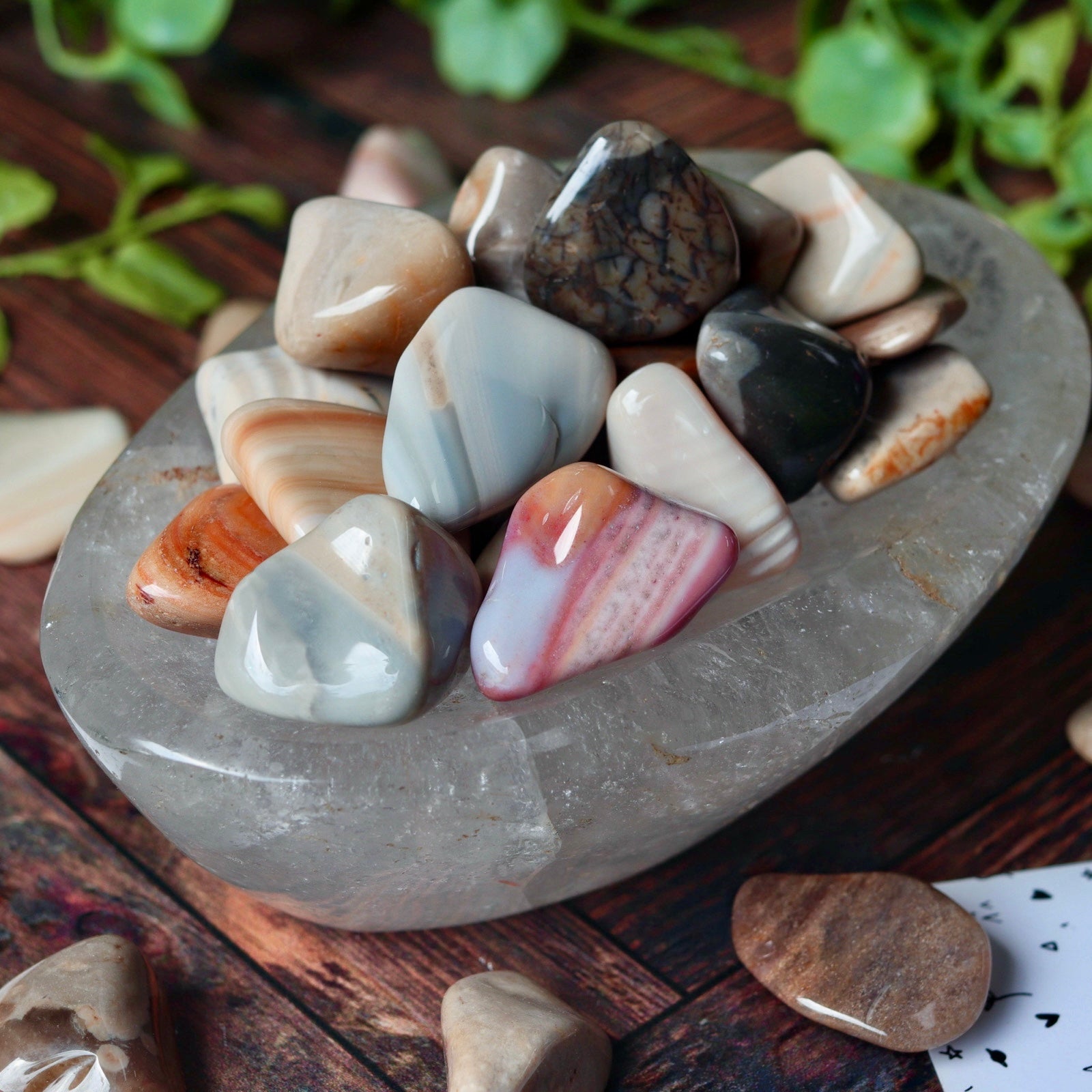 Crop Circle Stone (Flint) Tumbled Pocket Crystal – Lucky Luna